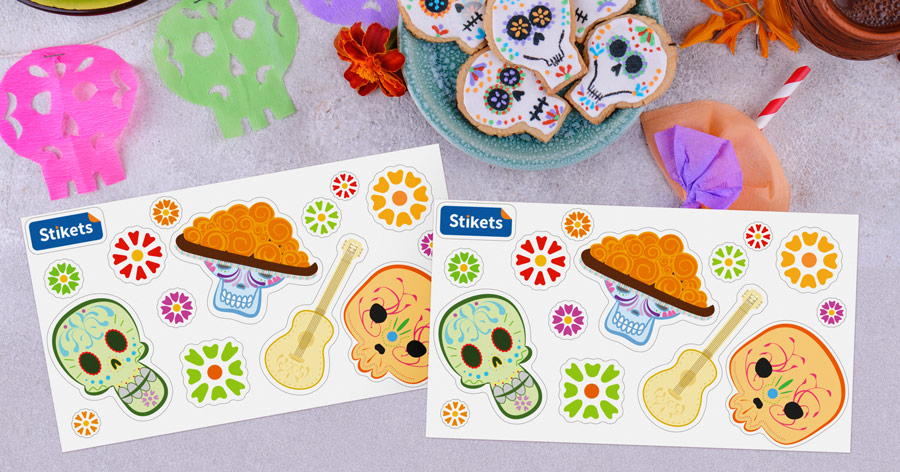 Autocollants pour la fête de la Toussaint et le jour des morts - Stikets