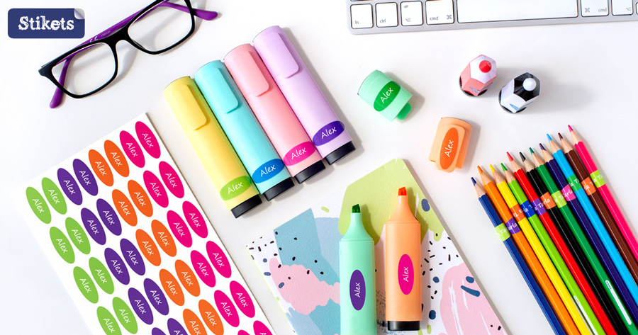 Etiquettes pour crayons et stylos - Stikets
